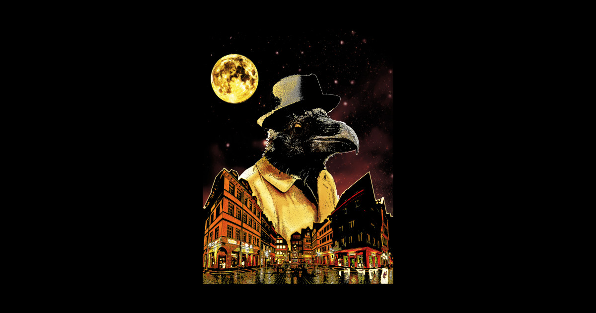 detective raven - Noir Art - Sticker | TeePublic