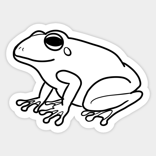 Stick figure frog - Stick Figure Frog - Sticker | TeePublic