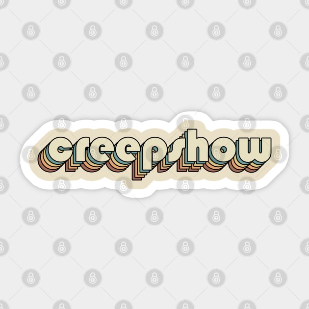 Creepshow // Retro Rainbow Typography Style // 70s - Creepshow ...