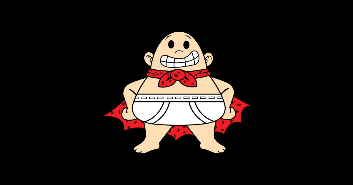 Cute Captain Underpants - Captain Underpants - Sticker | TeePublic