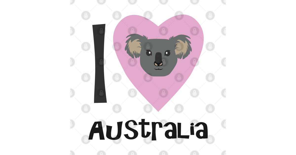 I Love Australia - Australia - T-Shirt | TeePublic