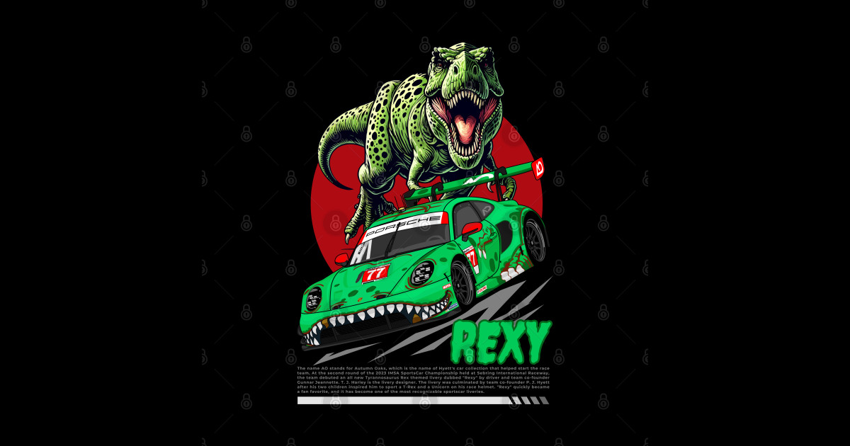 Rexy Porsche 911 GT3 - Porsche - Sticker | TeePublic