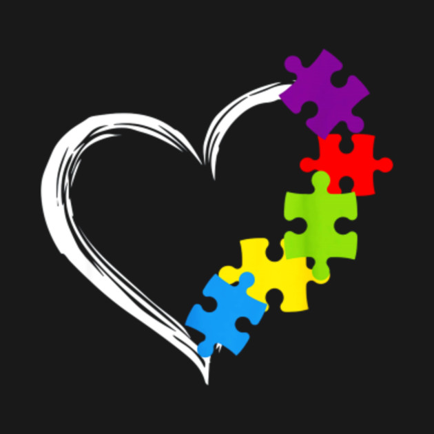 Love Ribbon Heart Puzzle Autism Awareness Gift Autism Awareness T love-ribbon-heart-puzzle-autism-awareness-gift-autism-awareness-t