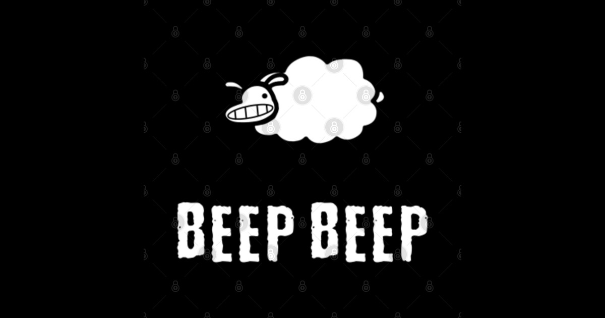 Beep Beep Sheep Option 2 Asdf Posters And Art Prints Teepublic