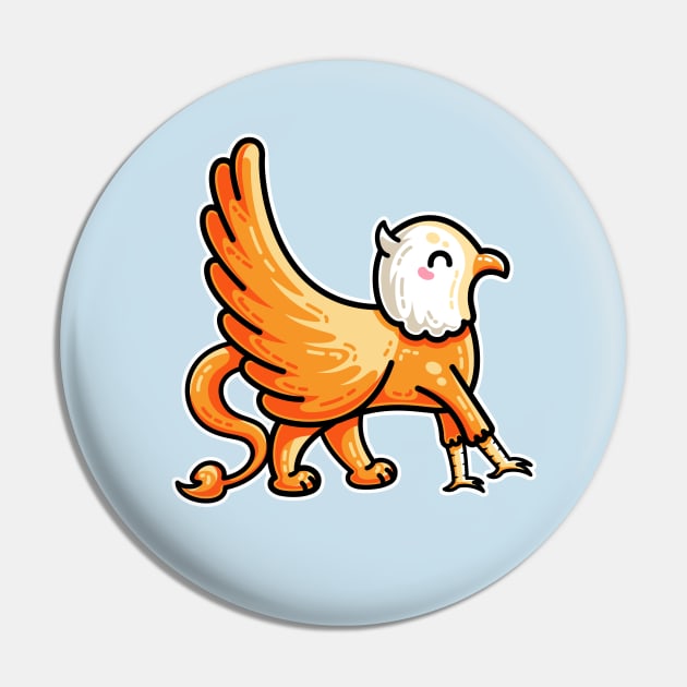 Kawaii Cute Griffin - Griffin - Pin | TeePublic