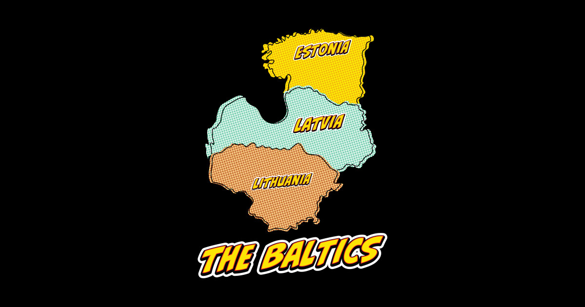 Baltic States Travel map - Baltic States Travel Map - Posters and Art ...