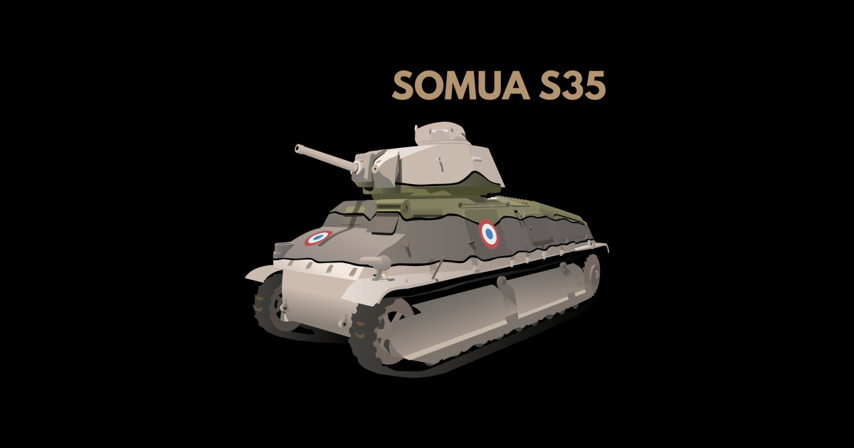 SOMUA S35 WW2 French Tank - Tank - Posters and Art Prints | TeePublic