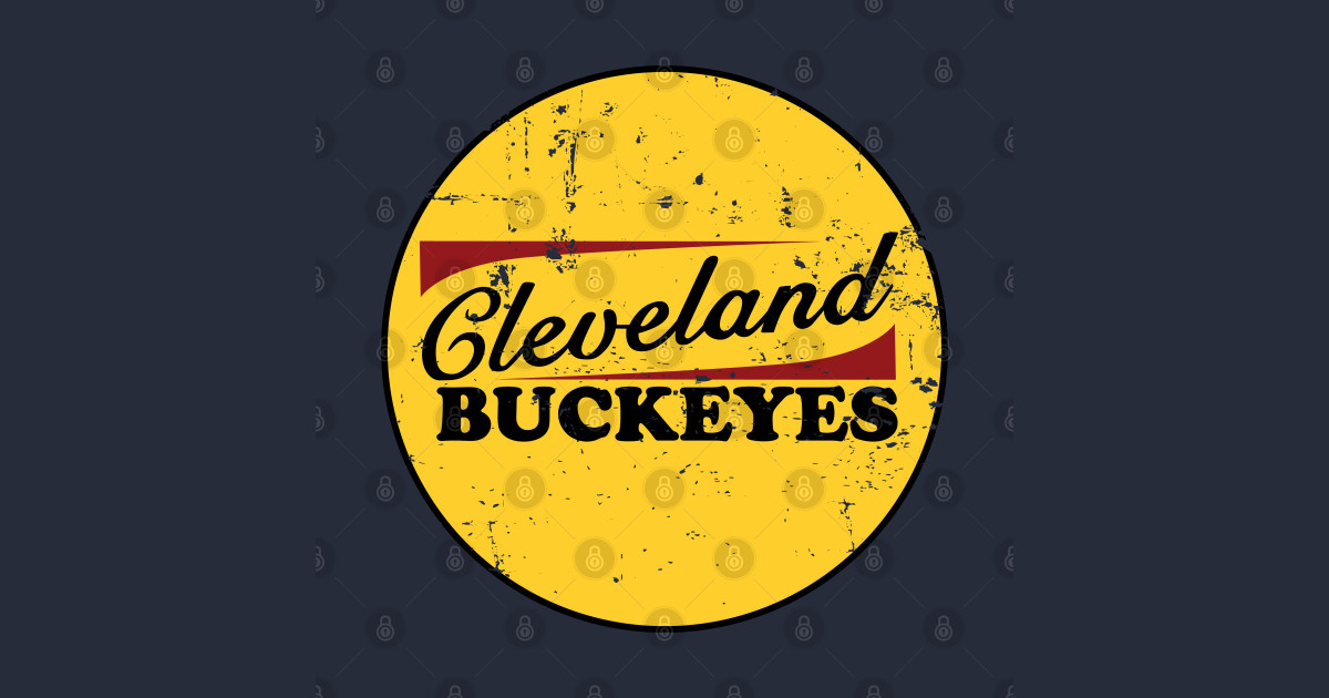 1942 Cleveland Buckeyes Yellow Logo Defunct Vintage - Baseball - T-Shirt | TeePublic