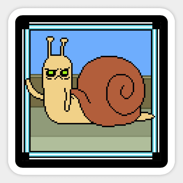 Lich Snail pixel art - Adventure Time - Sticker | TeePublic