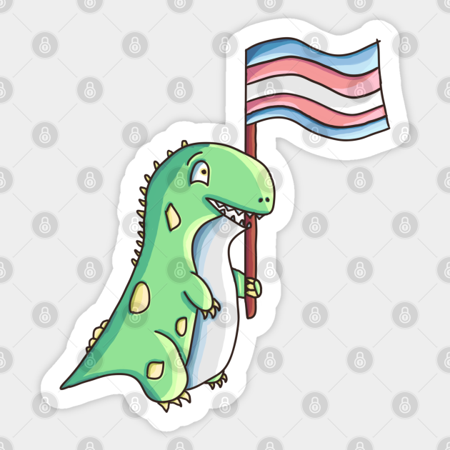T-Rex For Trans Rights Funny Trans Pride Design - Trans Rights ...