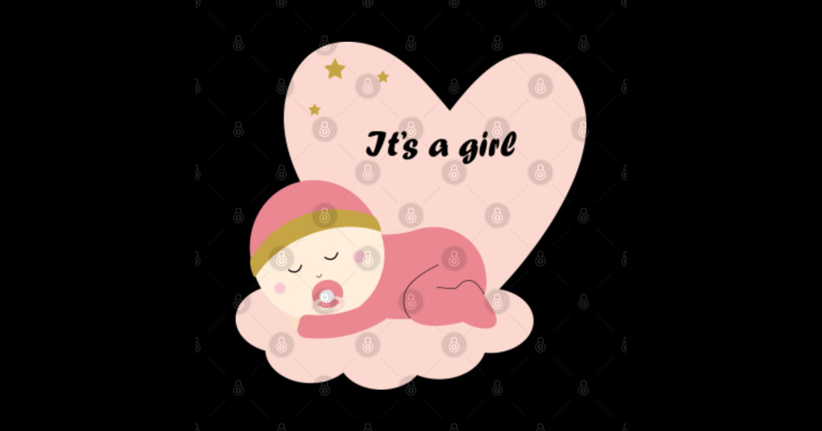 Cute baby girl - Baby - Sticker | TeePublic