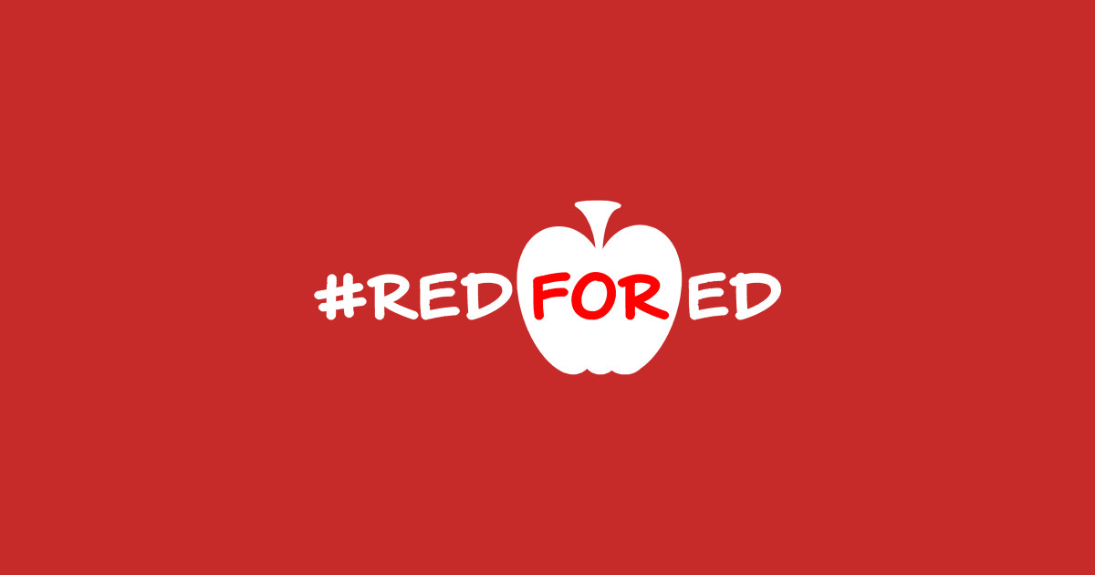red for ed (white apple) - Red For Ed - Posters and Art Prints | TeePublic