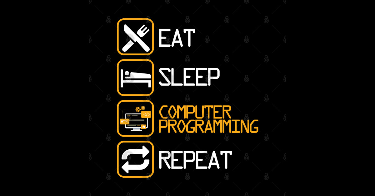 Programmer Encoder Coding Encryption Gift Eat Sleep Computer ...