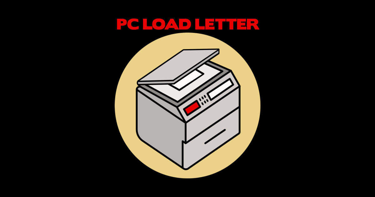PC Load Letter! - Office Space - Sticker | TeePublic