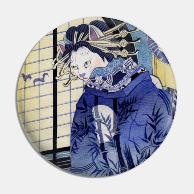 Blue Moon Two Takanoko Chuban - Moirahahnart - Pin | TeePublic