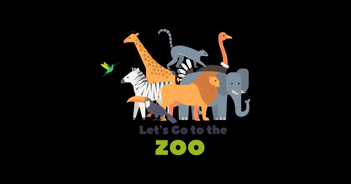 Lets go zoo - Zoo - Sticker | TeePublic