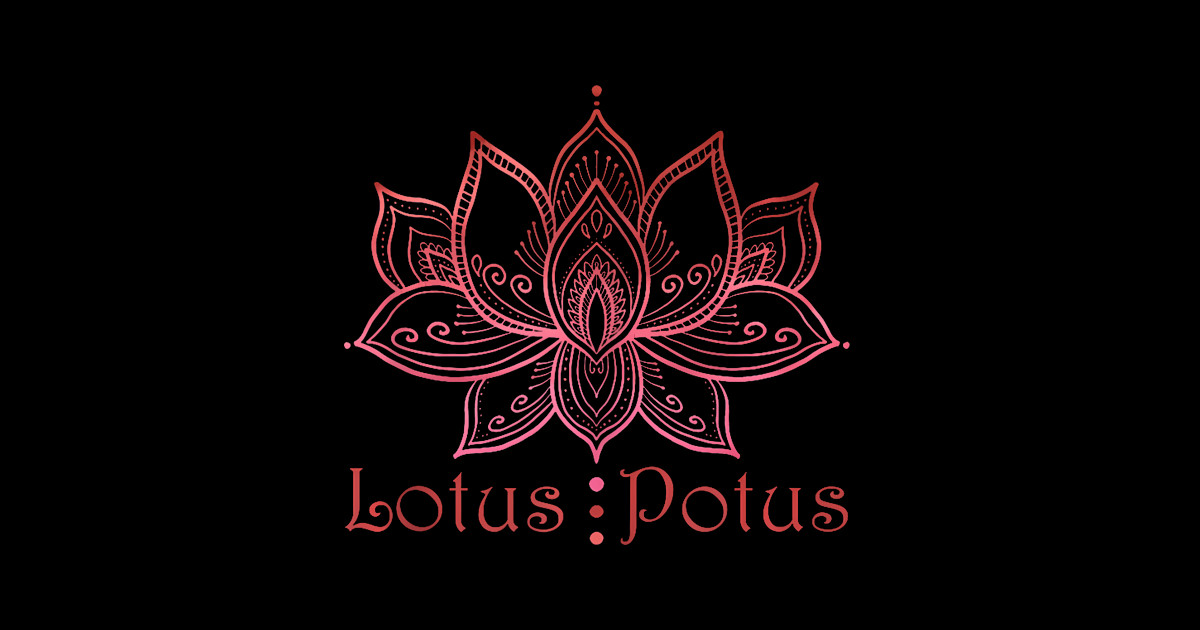 Lotus Potus In Red And Shades Of Pink - Lotus Potus - Sticker | TeePublic