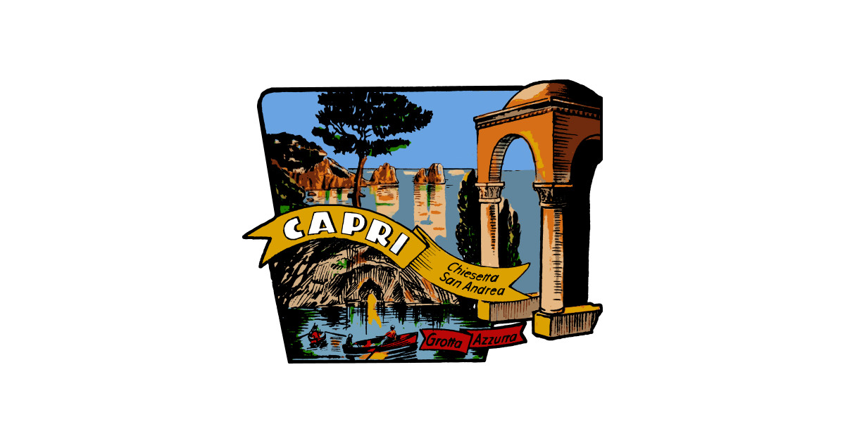 Capri, Italy Decal - Capri - T-Shirt | TeePublic