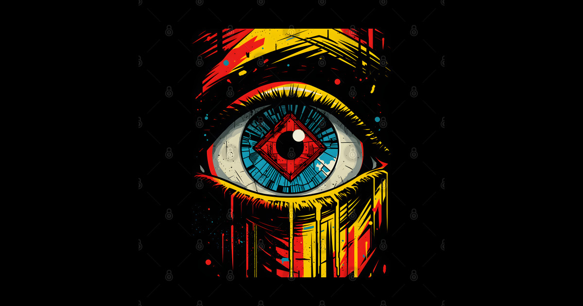 Surrealistic Eye #3 - Comic Book Art - Square Eyes - Posters and Art ...