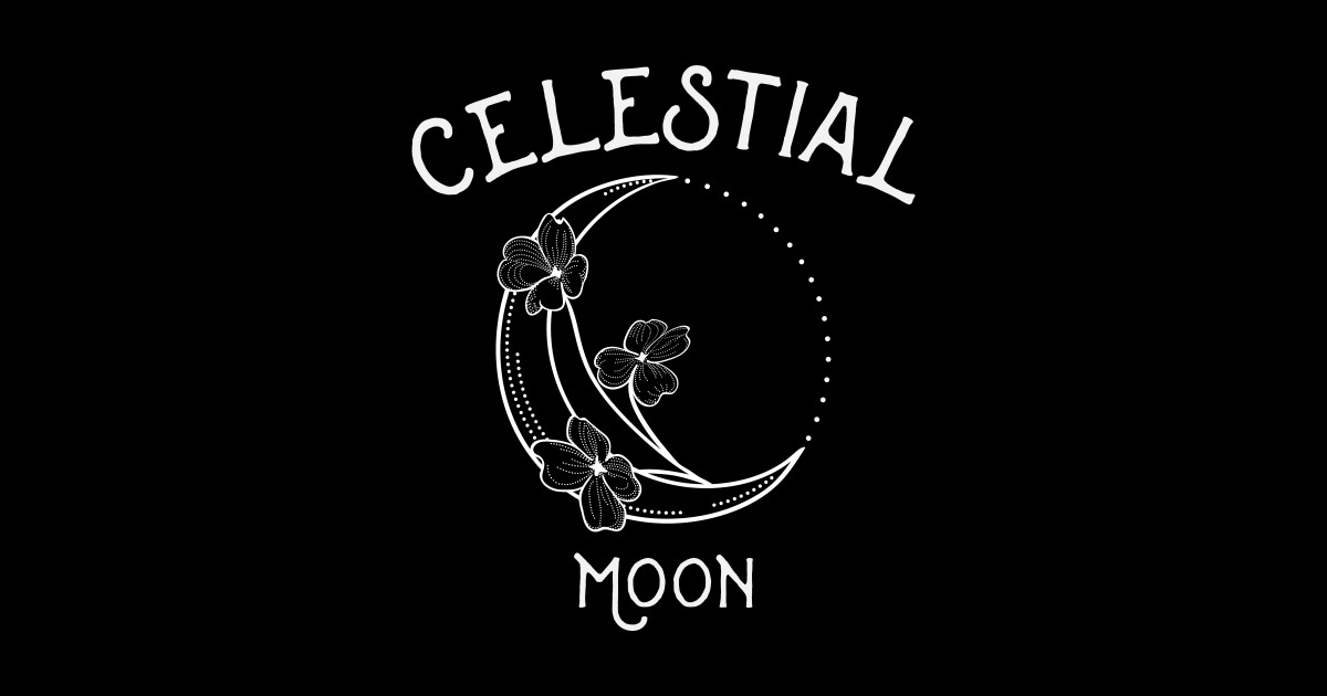 Celestial Moon - Moon - Sticker | TeePublic