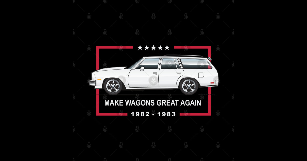 make wagons great again - Custom Artwork - Sticker | TeePublic