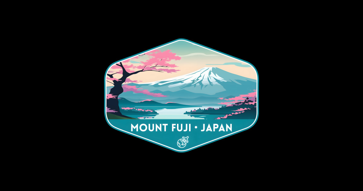 Mount Fuji Japan Travel Art - Mount Fuji - Sticker | TeePublic