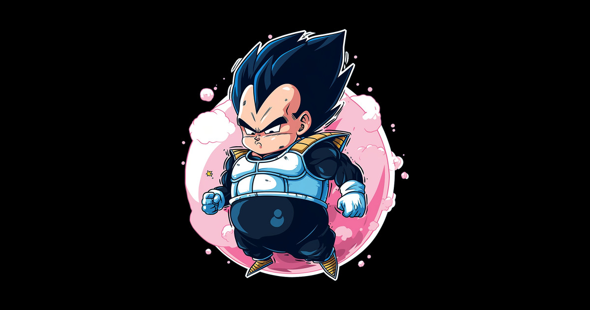 fat vegeta - Vegeta - Sticker | TeePublic