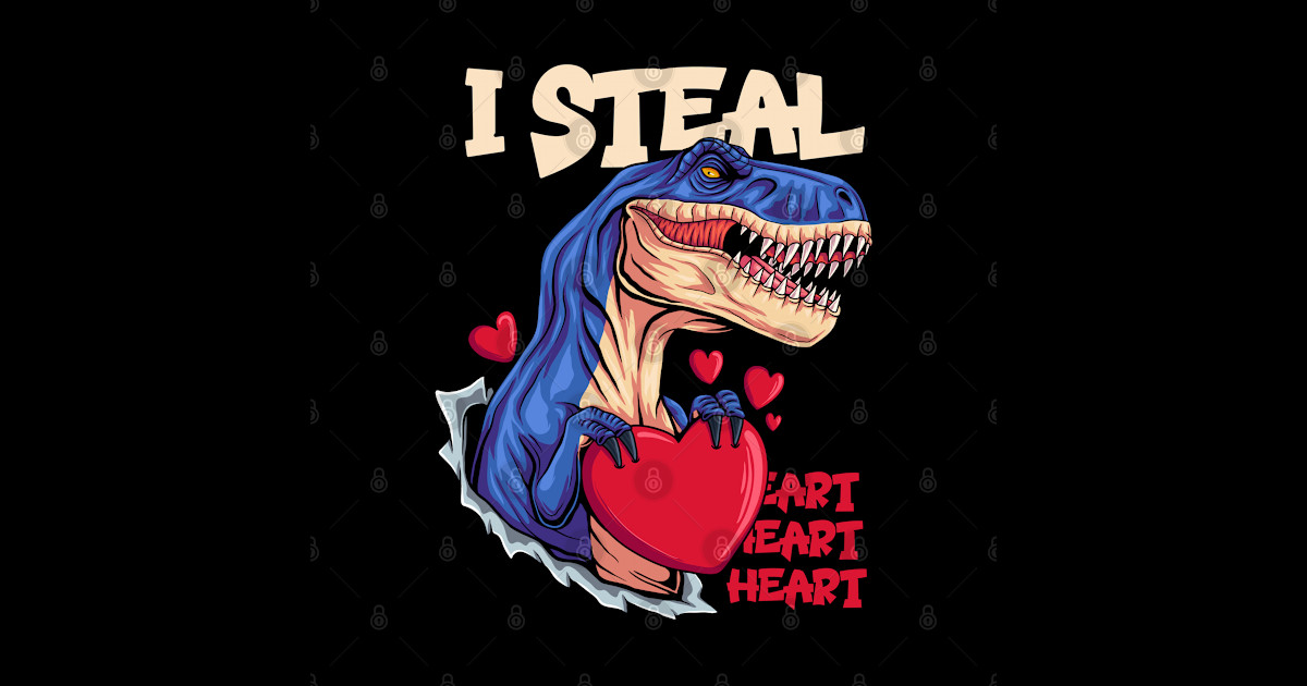T-Rex valentines day - T Rex Lover - Sticker | TeePublic