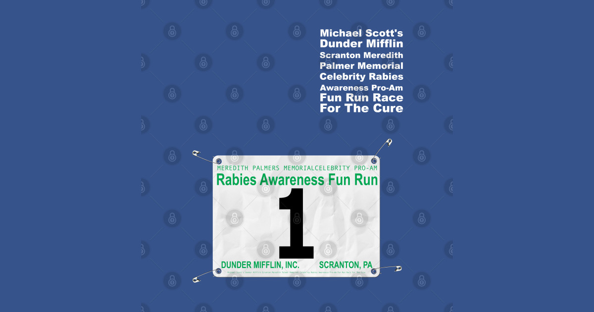Dunder Mifflin Fun Run Race #1 (Michael Scott) - Paraholix - T-Shirt ...