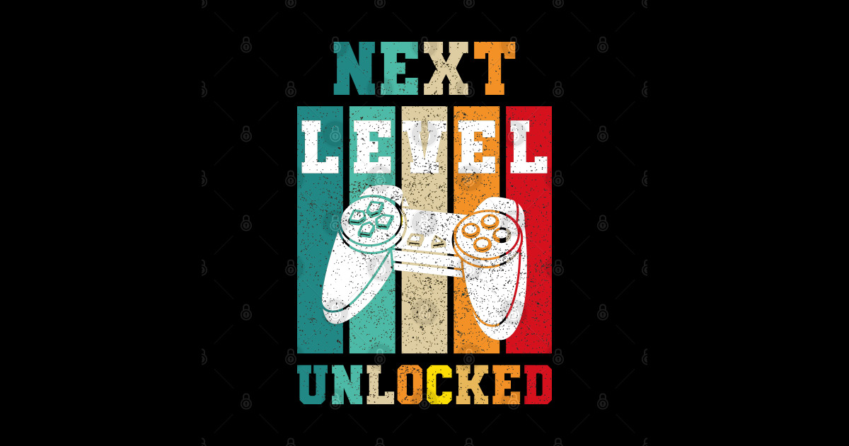next level unlocked for Gamer Pc Consoles - Gift Idea - T-Shirt | TeePublic