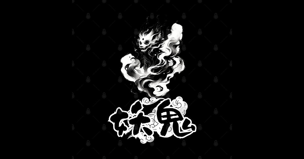 Ethereal Flame Yokai Japanese Fire Ghost Art Tee - Japanese Art ...