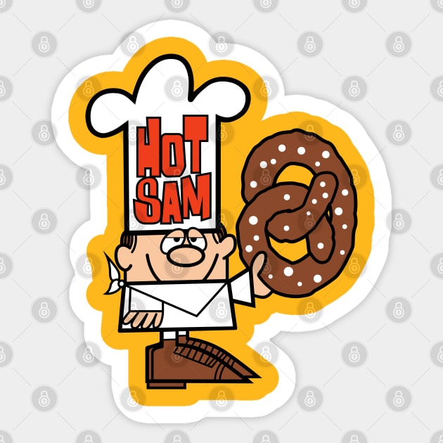 Hot Sam Pretzels - Stranger Things - Sticker | TeePublic