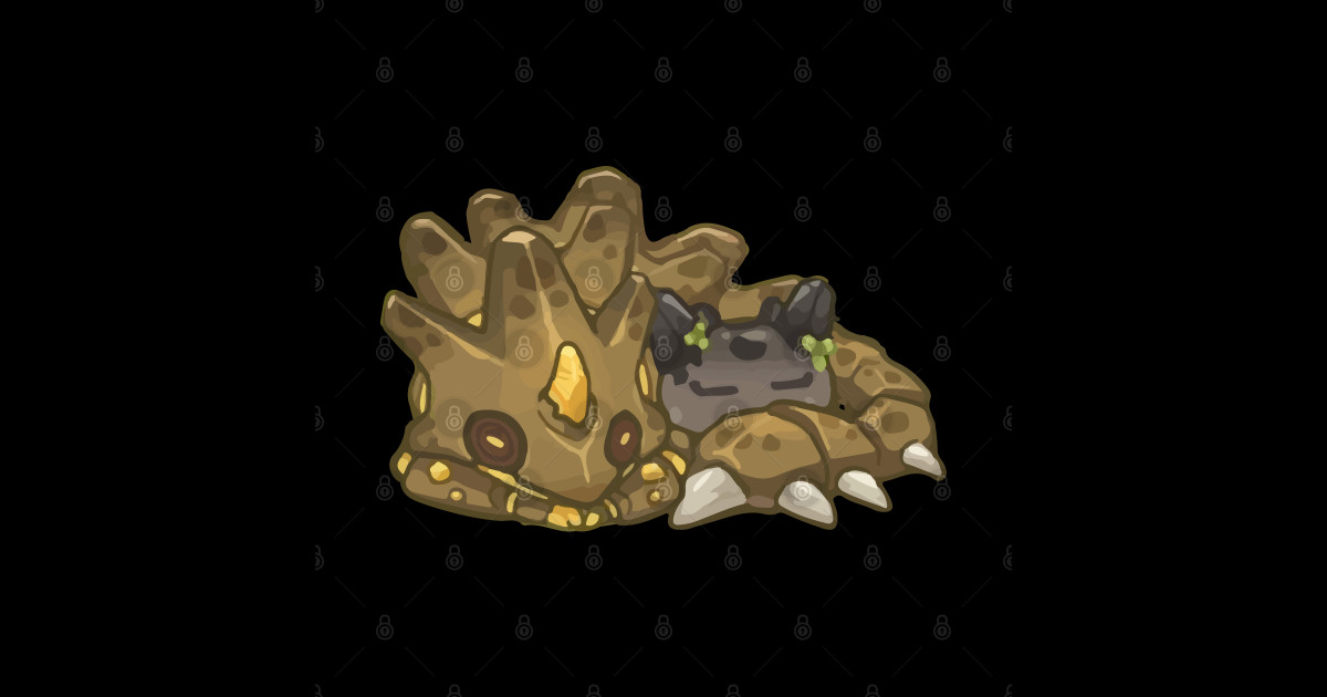 Sleeping Geo Lizard [Genshin Impact] - Genshin Impact - Sticker | TeePublic