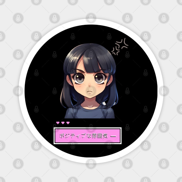 Anime Girl uwu Angry Positive Vibes - Anime Girl Cute Manga Uwu ...