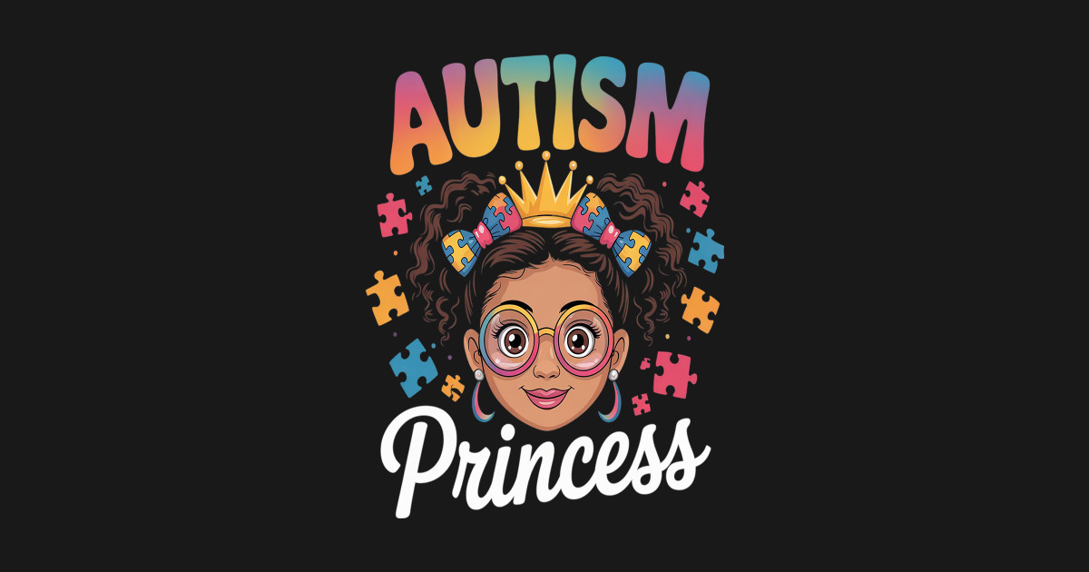 Autism Princess Afro Bow Daughter Autism Awareness - Autism Princess ...
