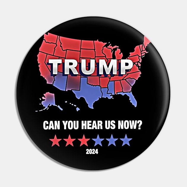 USA 2024 Election Map Red and Blue Patriotic Trump Voter - 2024 ...