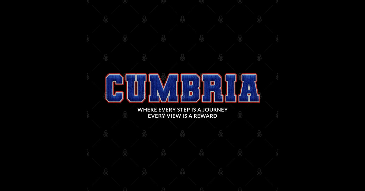 Cumbria: Where Every Step is a Journey - Cumbria - Sticker | TeePublic
