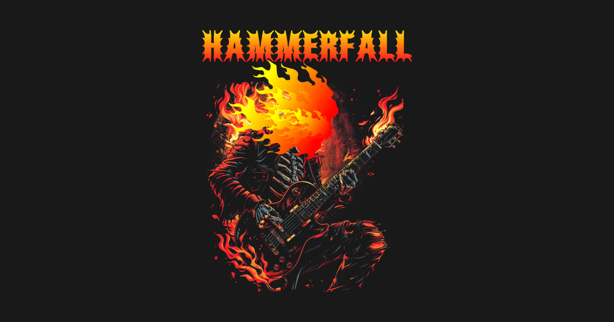 HAMMERFALL BAND FAN ART - Hammerfall Band Fan Art - T-Shirt | TeePublic