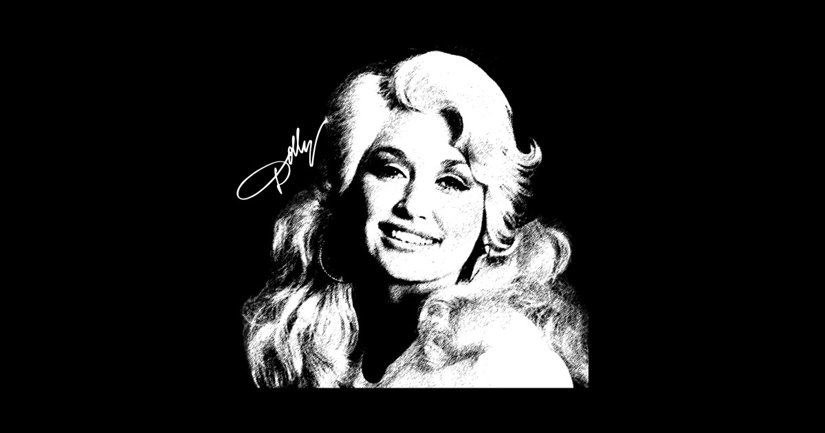 Vintage dolly signature - Dolly Parton - Sticker | TeePublic