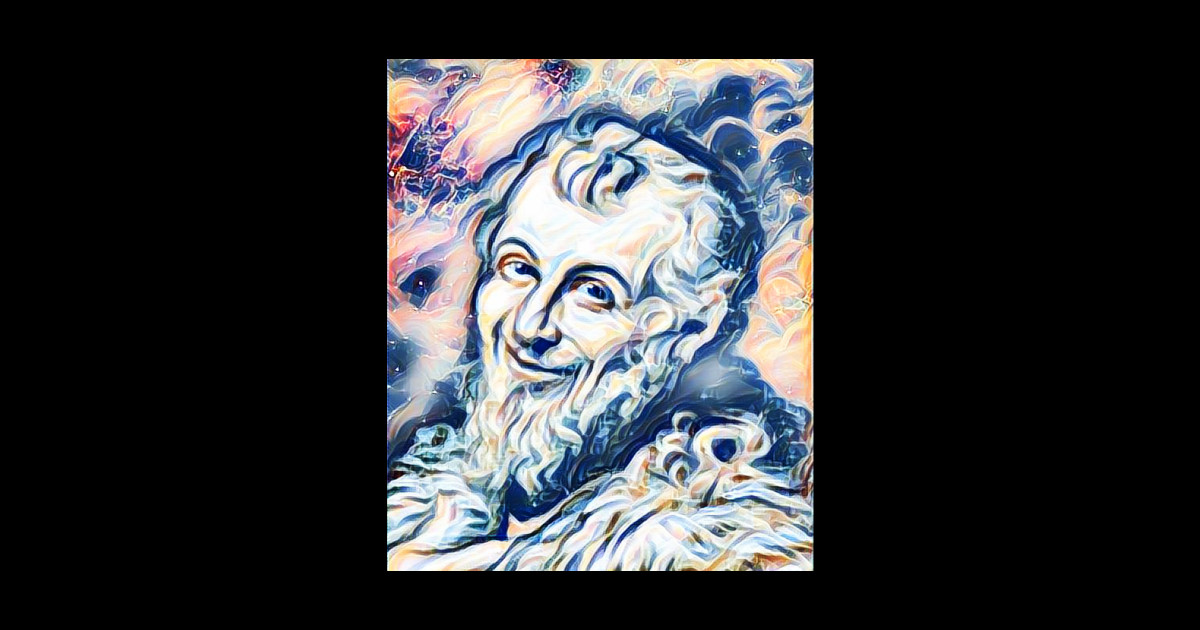 Democritus Portrait | Democritus Artwork 9 - Democritus - Sticker ...