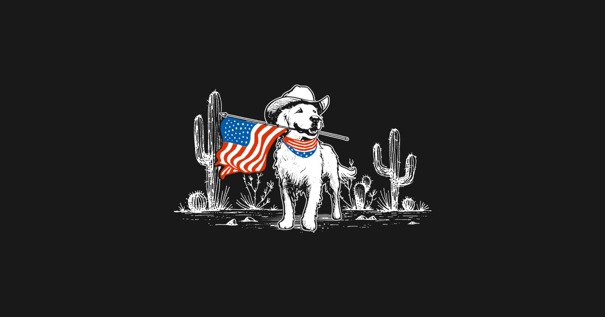 Howdy Golden Retriever Western Cowboy Vintage Dog Lovers - Howdy Golden ...