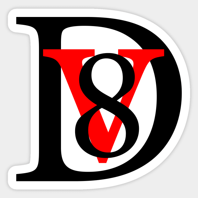 Dv8 Logo solid - Dv8 - Sticker | TeePublic