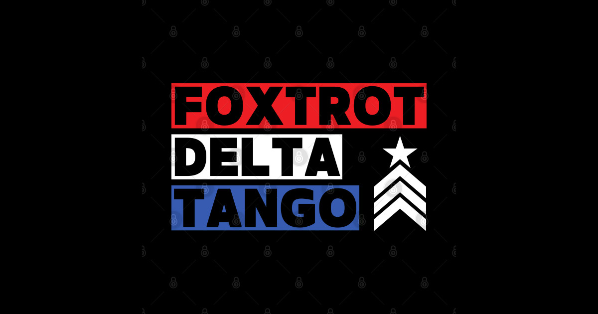 Foxtrot Delta Tango - Foxtrot Delta Tango - Sticker | TeePublic