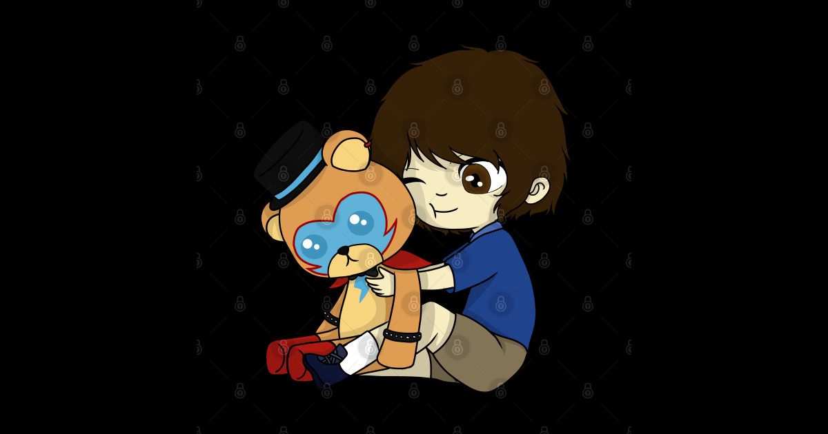 FNAF security breach (Gregory and freddy plush) - Chibi - Sticker ...