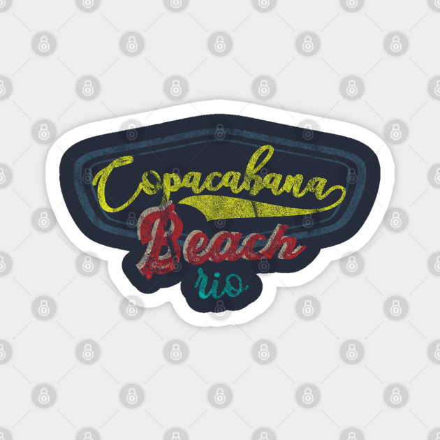 Copacabana Beach logo design distressed badge sign - Copacabana Beach ...