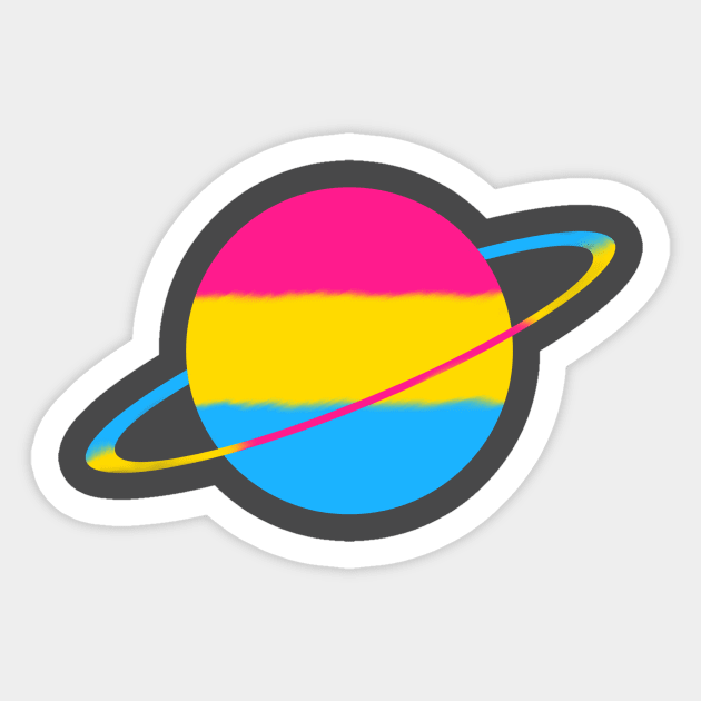 Pan Pride Planet - Lesbian Pride - Sticker | TeePublic