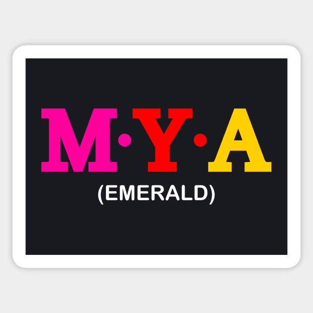 Mya - Emerald. - Baby Shower Gifts - Sticker | TeePublic