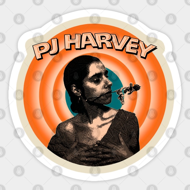PJ Harvey // Vintage Cartoon Style - Harvey - Sticker | TeePublic