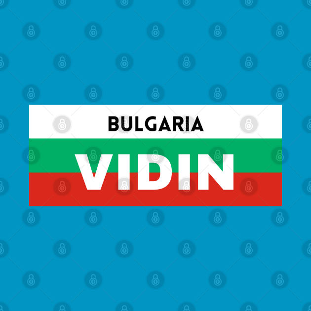 Vidin City in Bulgarian Flag - Bulgarian Flag - T-Shirt | TeePublic