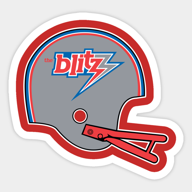 Chicago Blitz USFL Helmet Retro Logo Throwback Defunct Football 80’s ...
